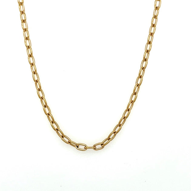 18k Gold 16 Inch Cable 2.9mm Link Chain – Ellen Hoffman Designs